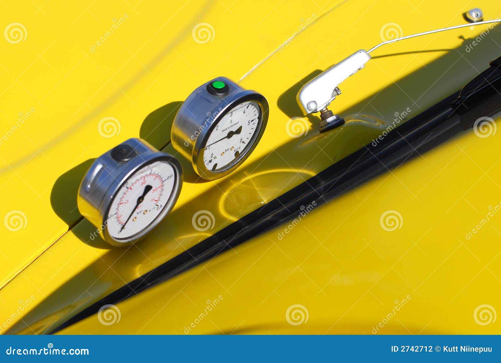 Performance gauges stock photo. Image of thermometer, temperature - 2742712