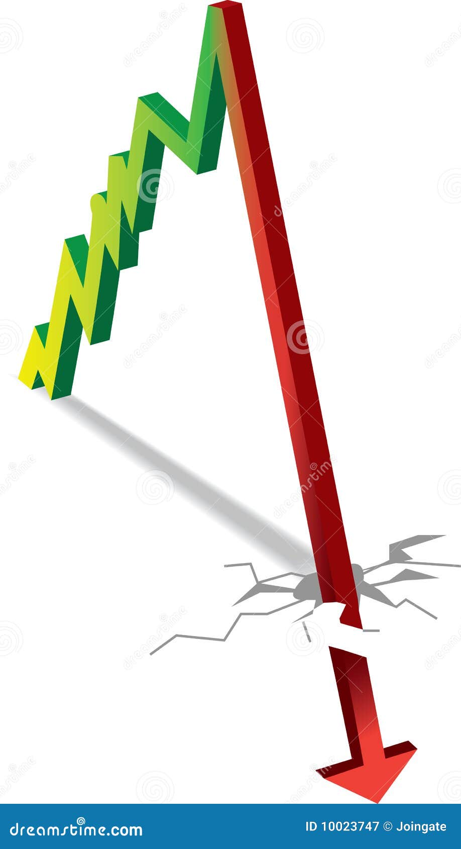 Performance graph downturn stock vector. Illustration of economy - 10023747