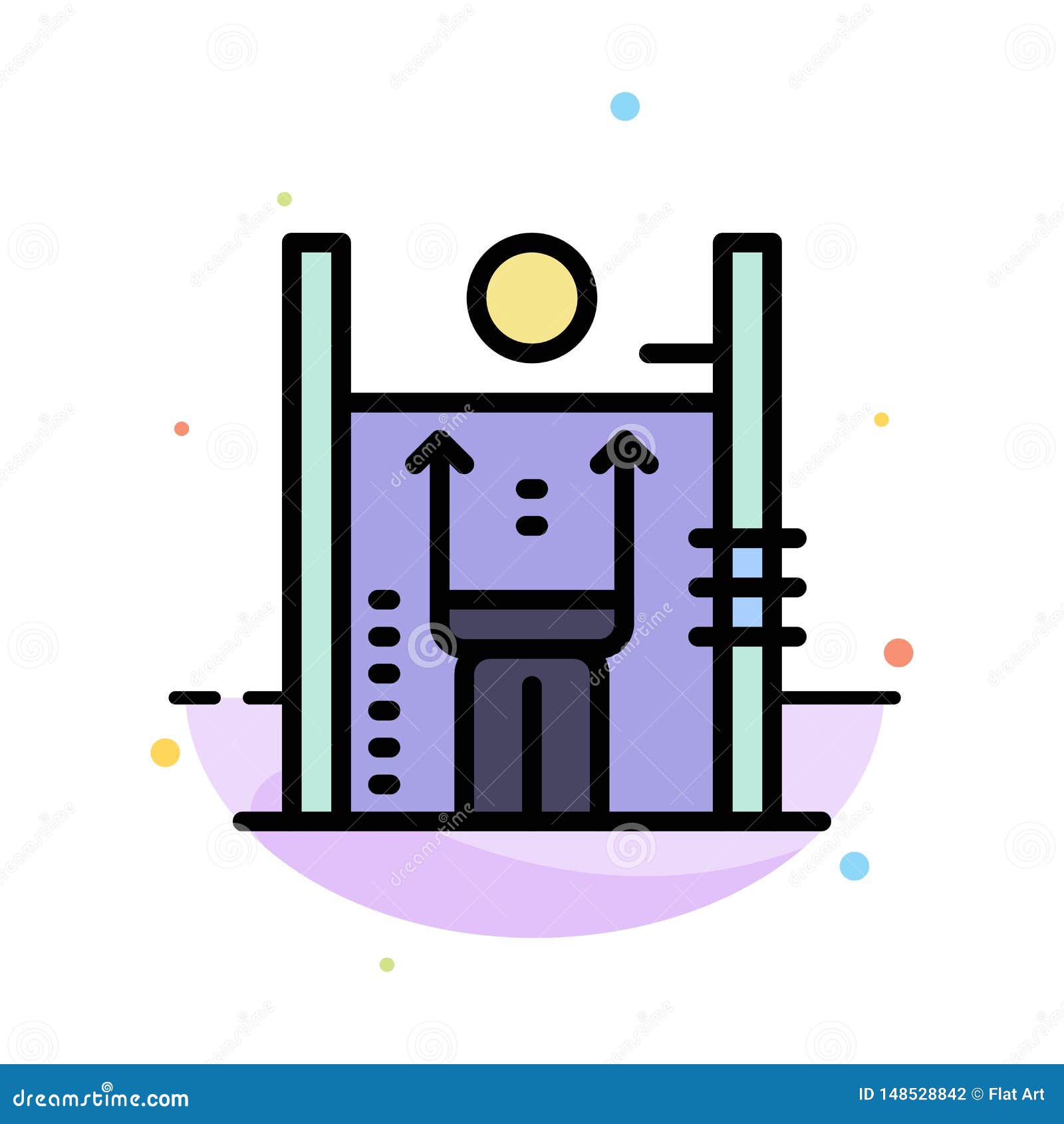 Performance, Growth, Human, Improvement, Management Abstract Flat Color ...