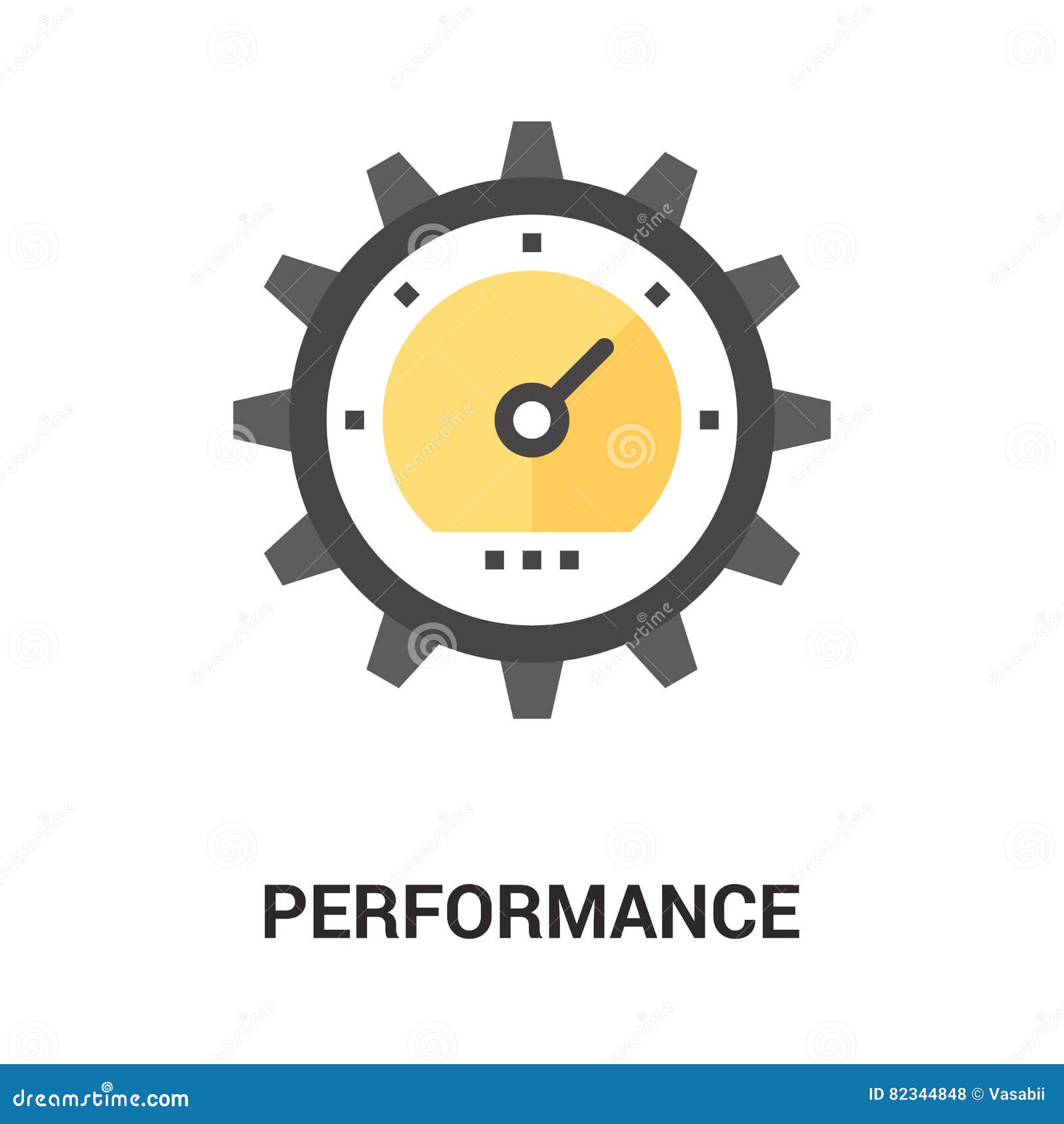 Performance icon concept stock vector. Illustration of speedometer ...