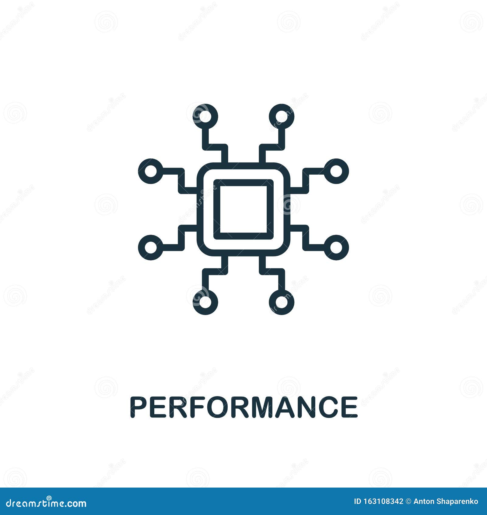Performance Icon Outline Style. Thin Line Creative Performance Icon for ...