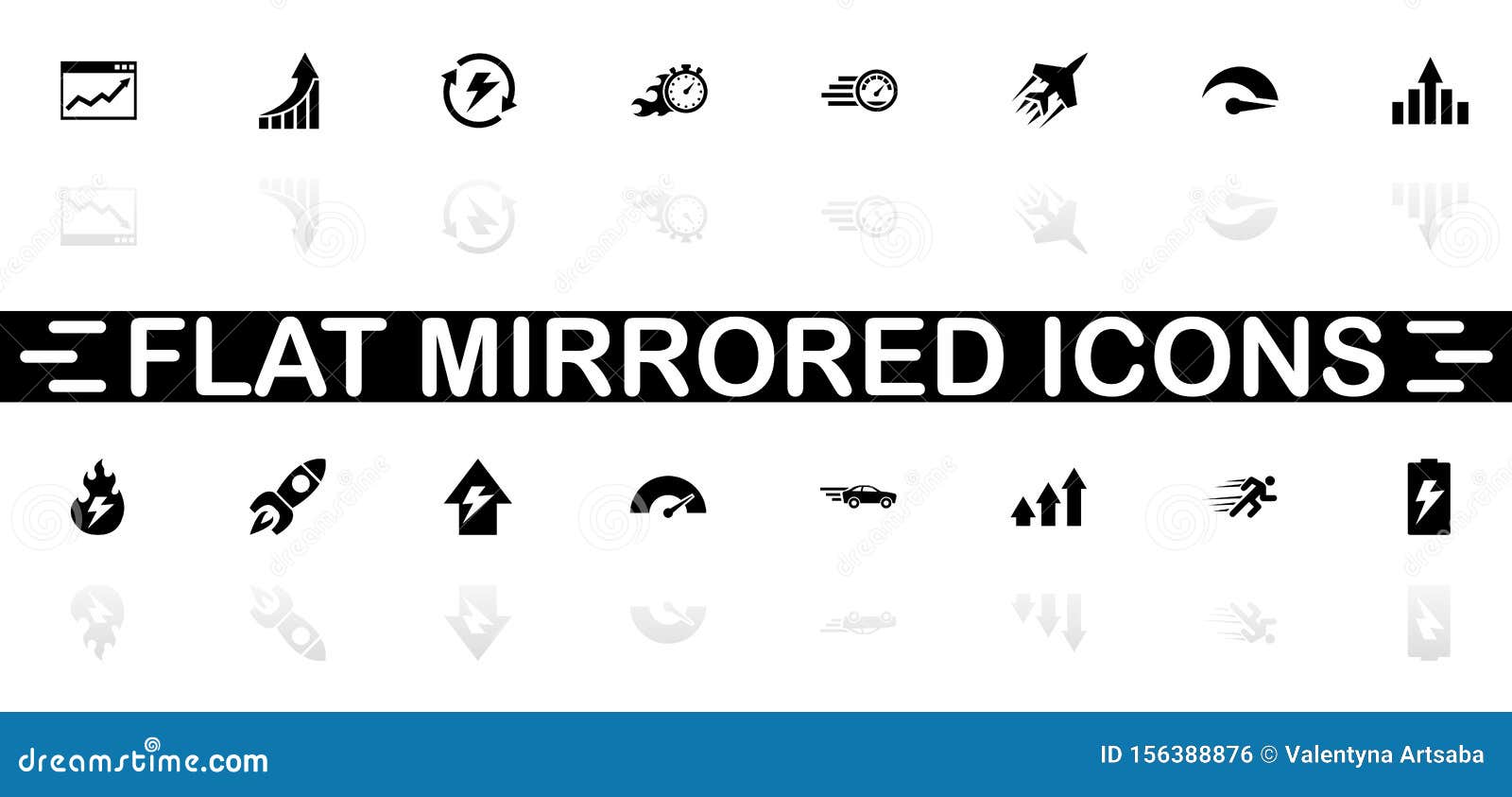 Performance - Flat Vector Icons Stock Illustration - Illustration of ...