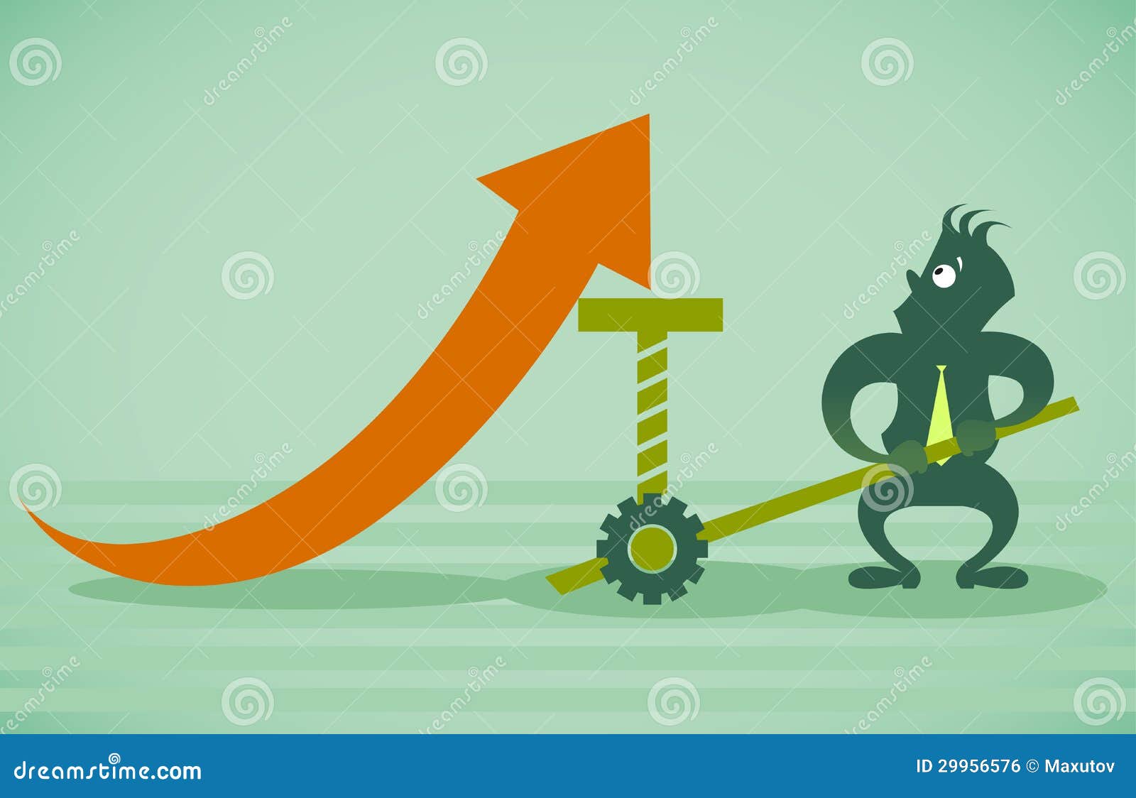 Performance improvement stock vector. Illustration of occupations ...