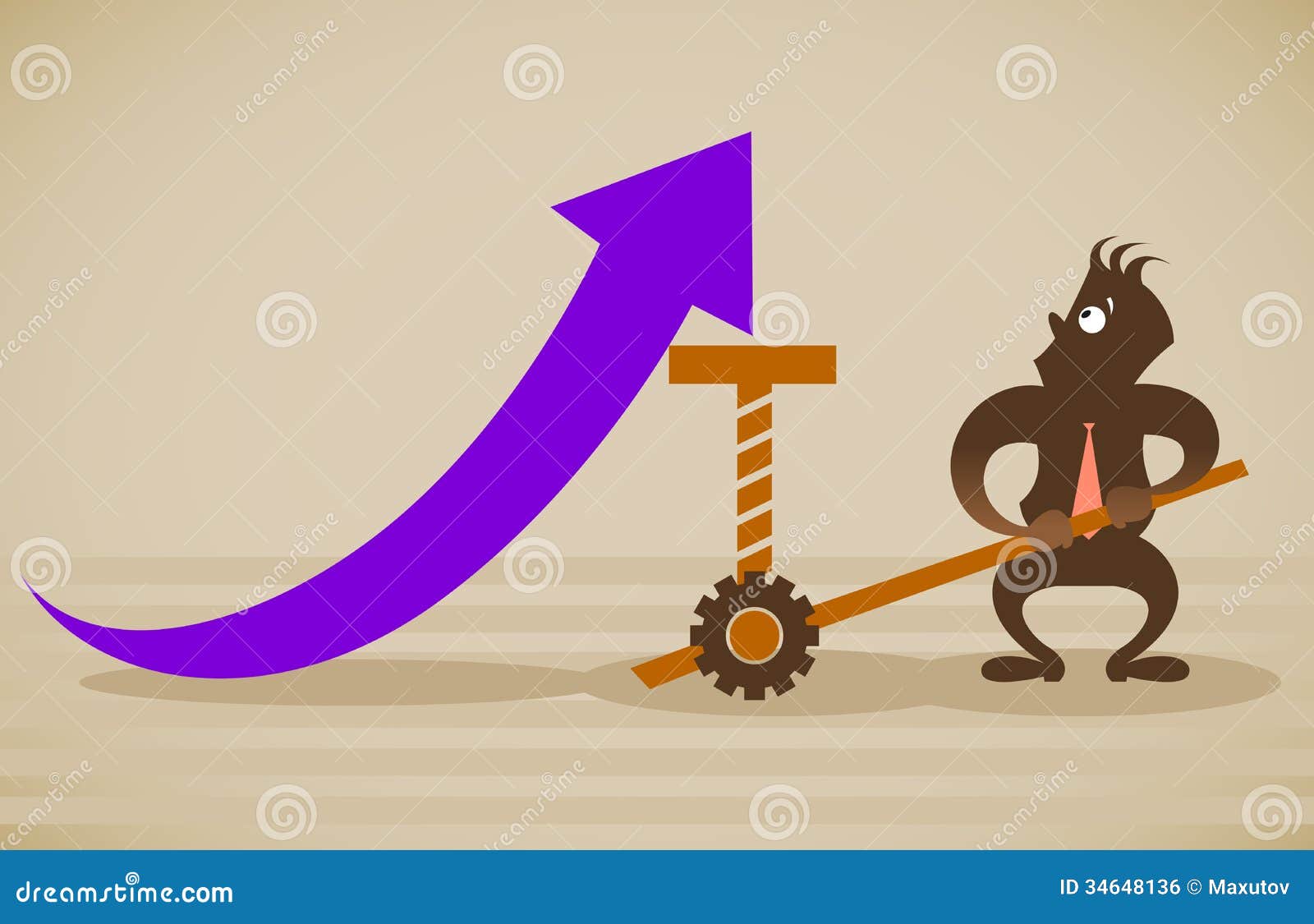 Performance improvement stock vector. Illustration of arrow - 34648136