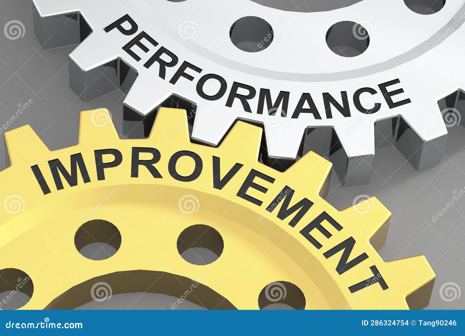 Performance Improvement Word on Metal Gear Stock Illustration ...