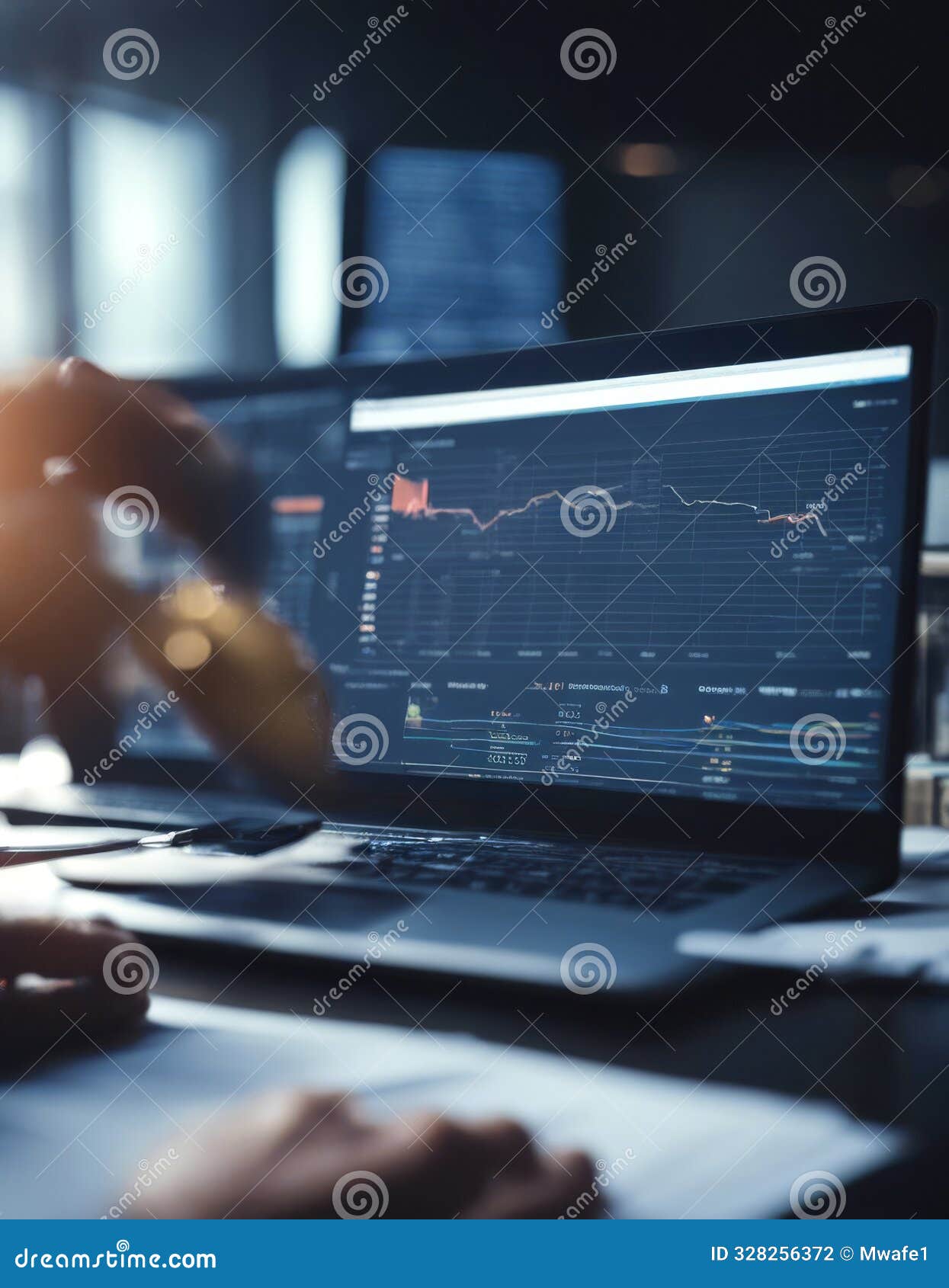 Performance Kpi Dashboard Business Using Data Analyze Laptop Metrics Analytics Charts Analyst ...