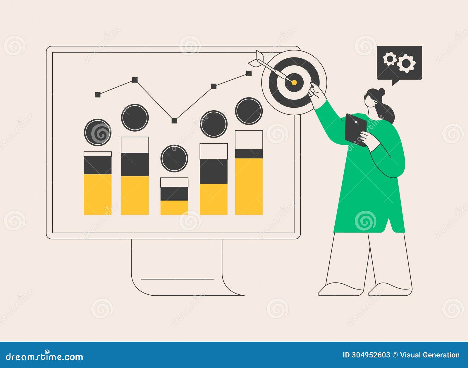 Performance Management Abstract Concept Vector Illustration. Stock ...