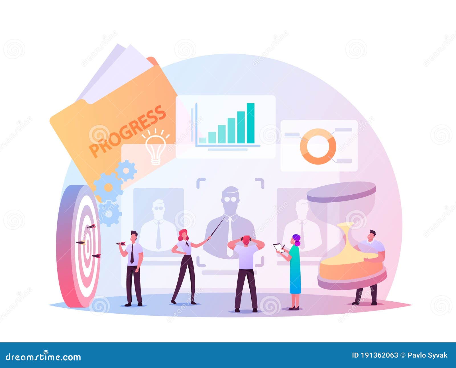 Performance Management Concept. Process Of Ensuring Activities And ...