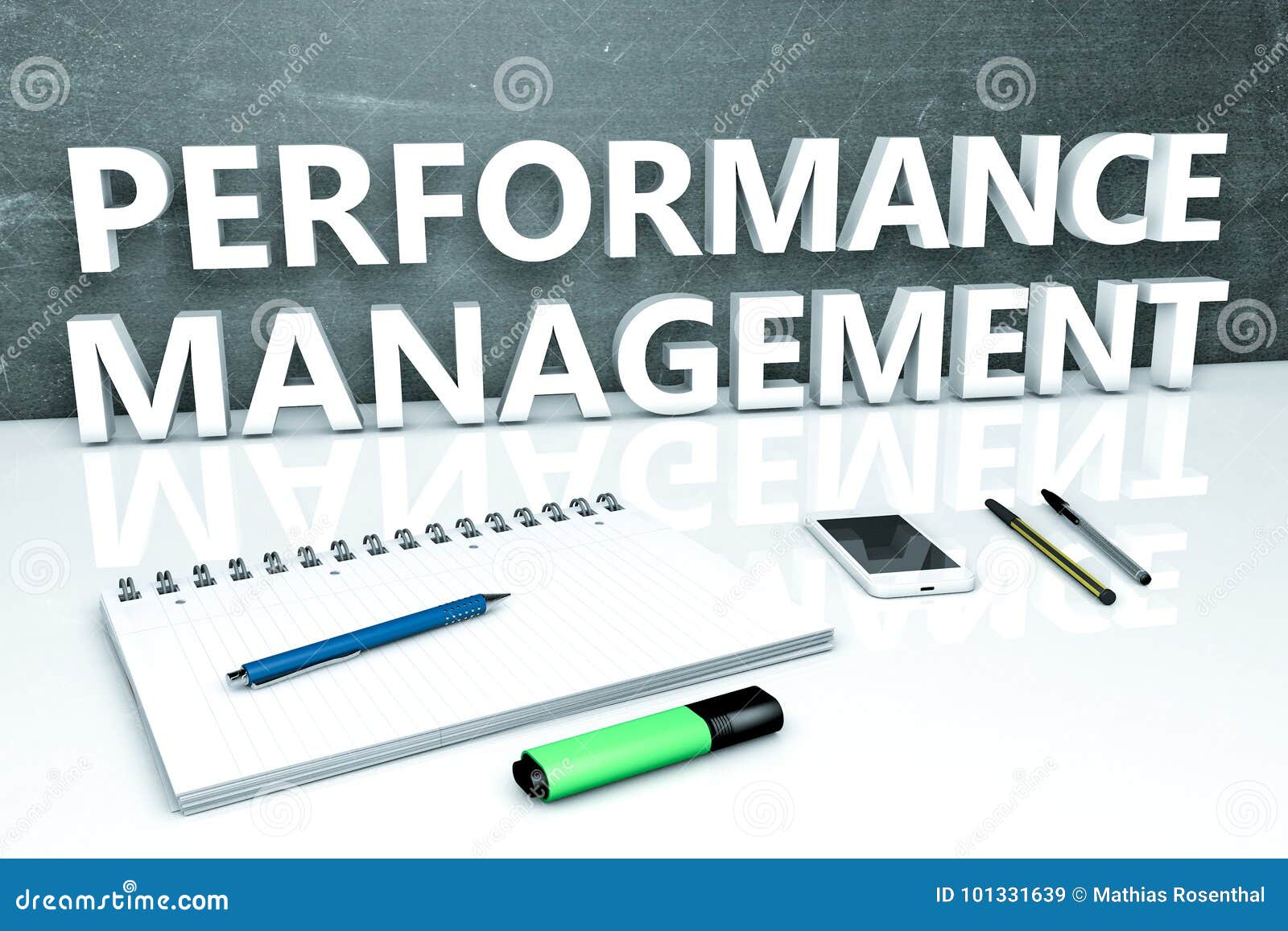 Performance Management Text Concept Stock Illustration - Illustration ...