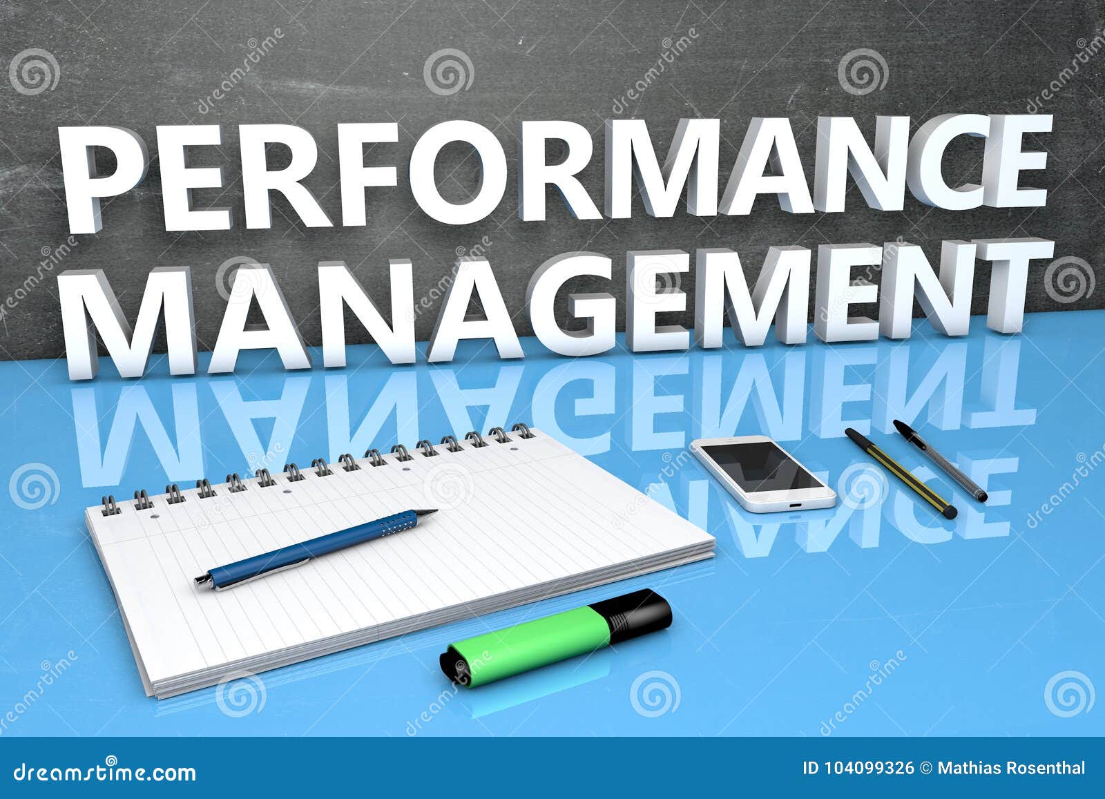 Performance Management Text Concept Stock Illustration - Illustration ...