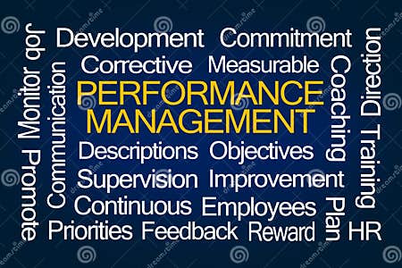 Performance Management Word Cloud Stock Illustration - Illustration of ...