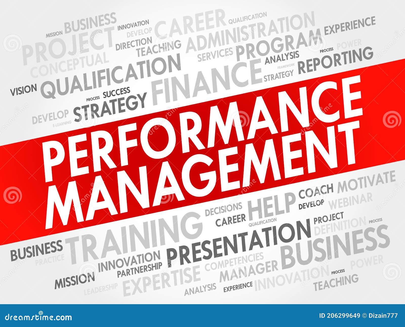 Performance Management Word Cloud Collage Stock Illustration ...
