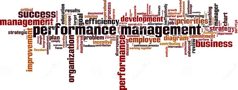 Performance Management Word Cloud Stock Vector - Illustration of ...