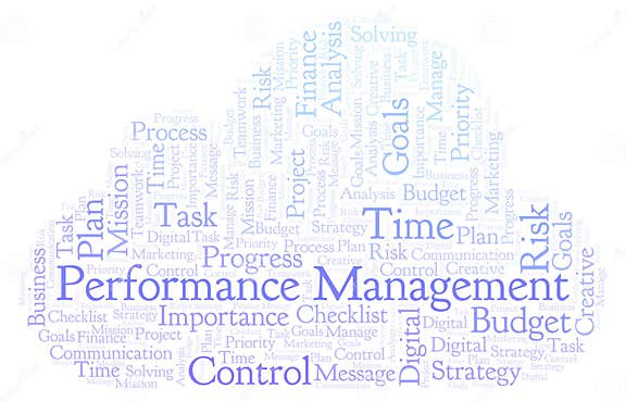 Performance Management Word Cloud, Made with Text only. Stock ...