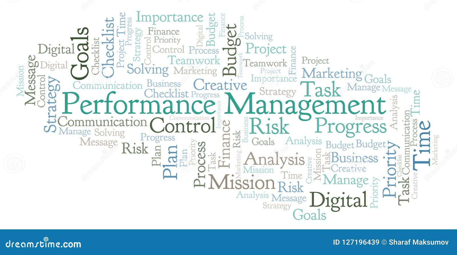 Performance Management Word Cloud, Made with Text only. Stock ...
