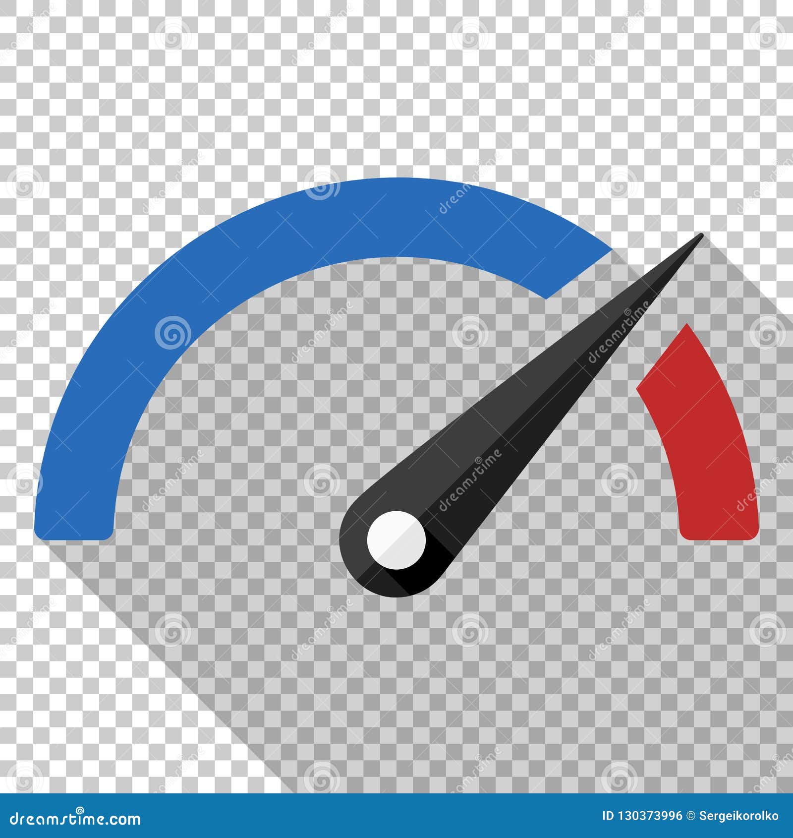 Performance Measurement Icon in Flat Style on Transparent Background ...