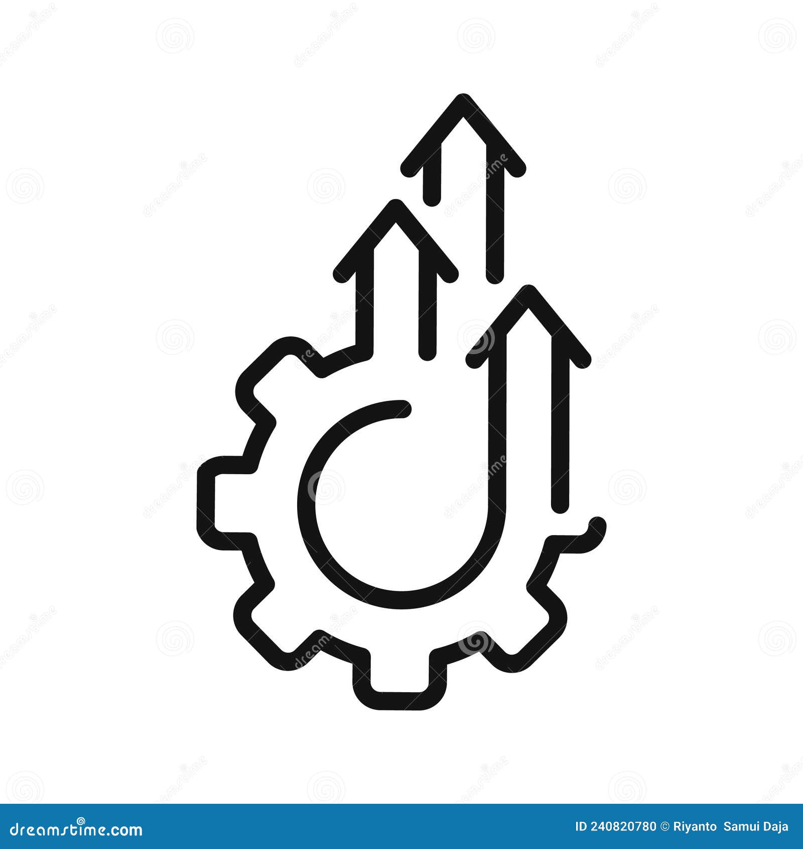 Performance Method Black and White Icon Illustration Stock Vector ...