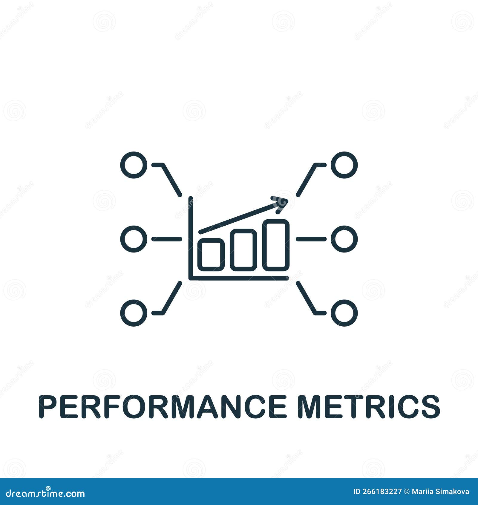 Performance Metrics Icon. Monochrome Simple Talent Development Icon for ...