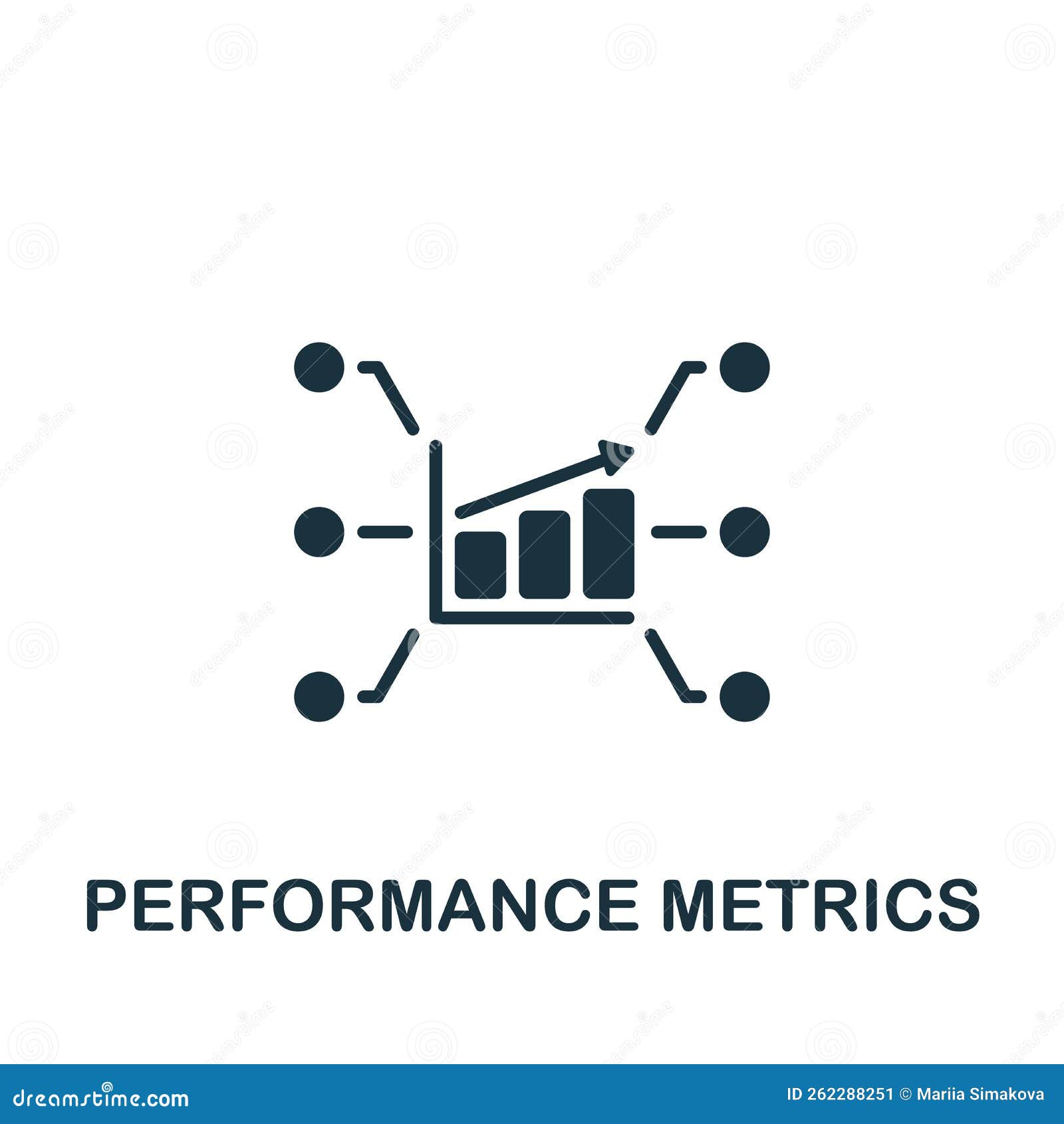 Performance Metrics Icon. Monochrome Simple Talent Development Icon for ...