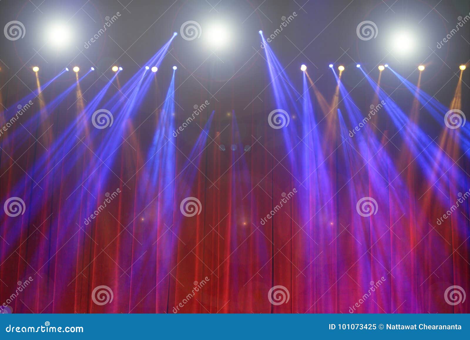 Performance Moving Lighting on Construction Light Beam Ray Stock Image ...