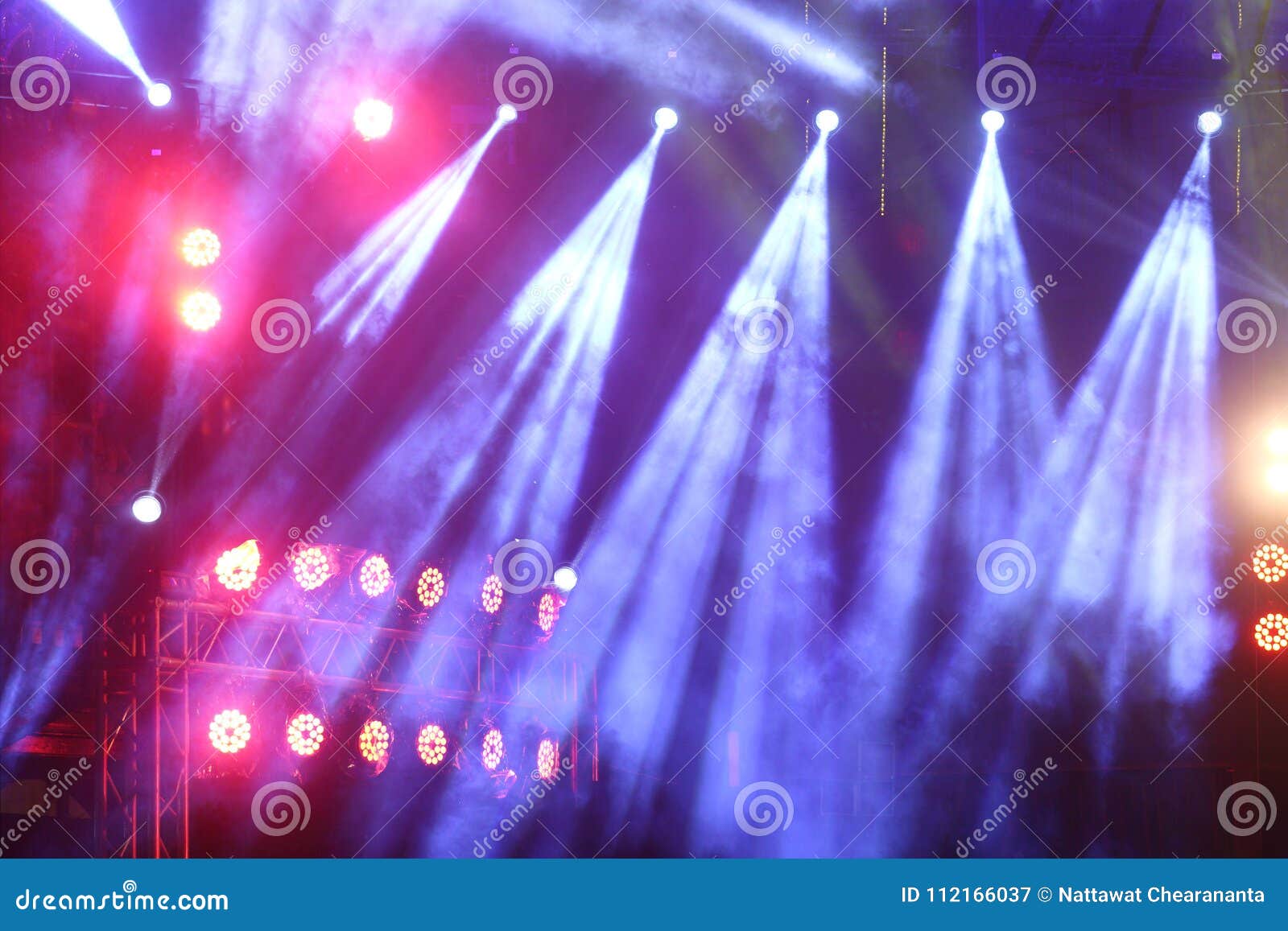 Performance Moving Lighting on Construction Light Beam Ray Editorial ...