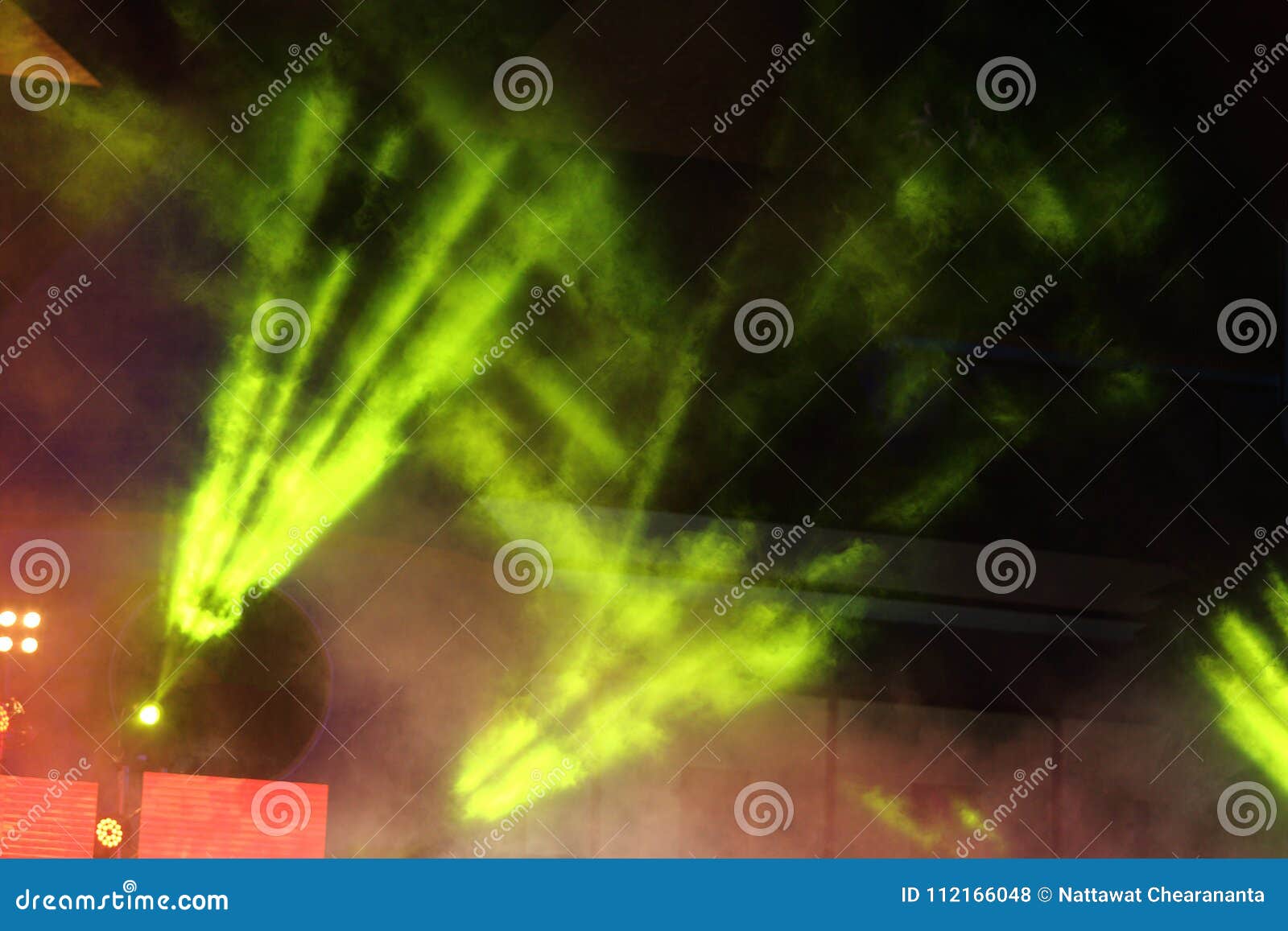 Performance Moving Lighting on Construction Light Beam Ray Editorial ...