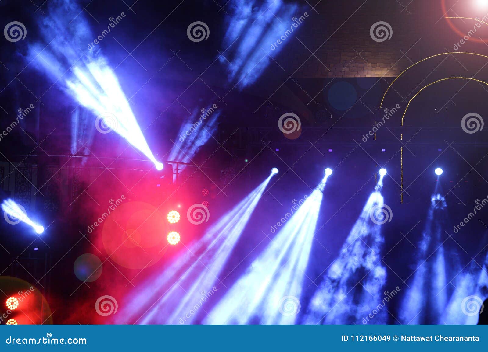 Performance Moving Lighting on Construction Light Beam Ray Editorial ...