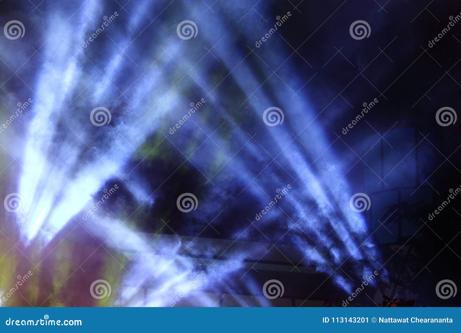 Performance Moving Lighting on Construction Light Beam Ray Stock Image ...