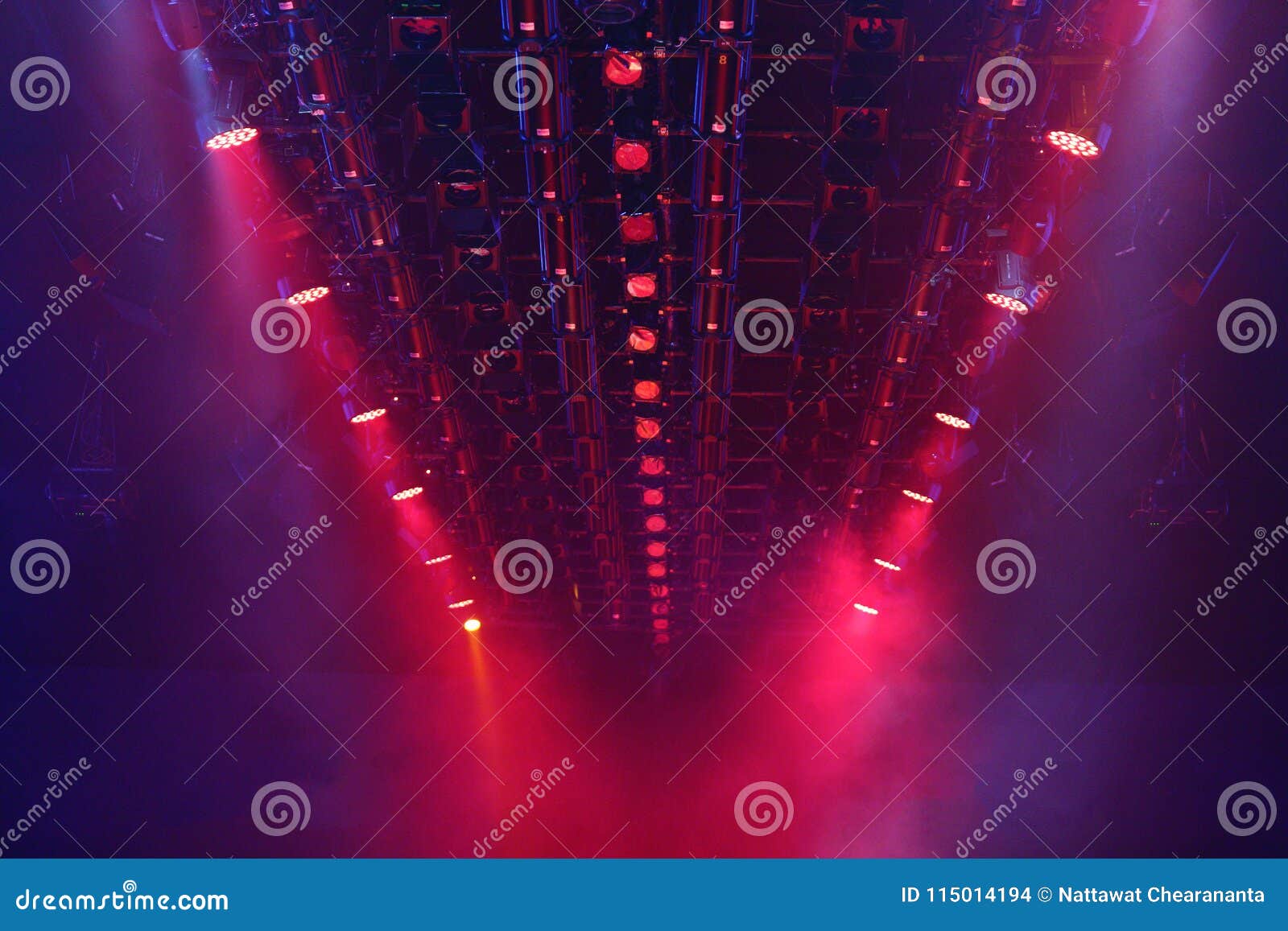 Performance Moving Lighting on Construction Light Beam Ray Stock Photo ...