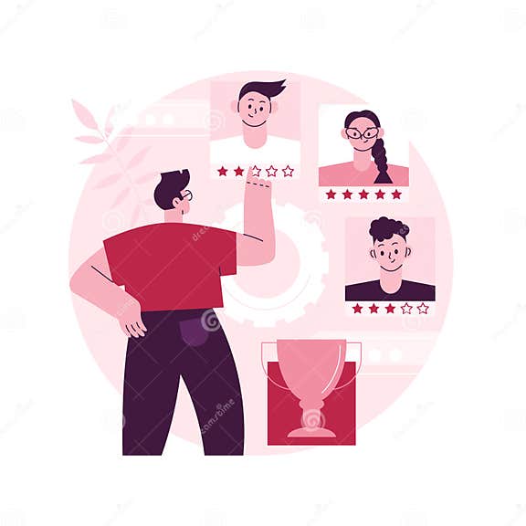 Performance Rating Abstract Concept Vector Illustration Stock Vector