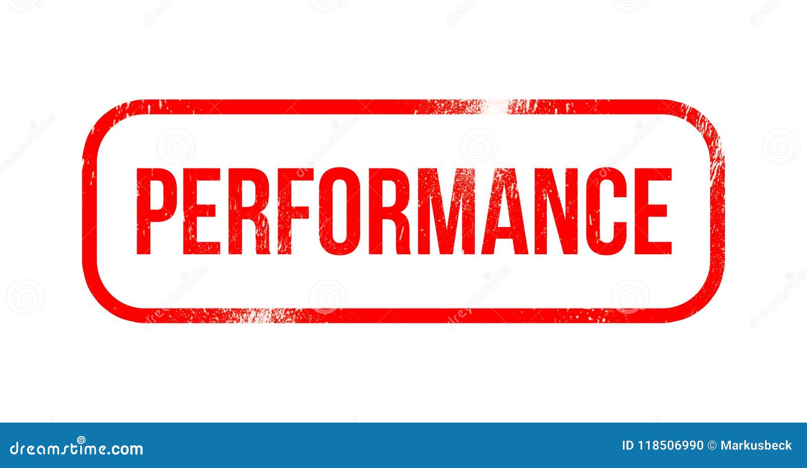 Performance - Red Grunge Rubber, Stamp Stock Illustration ...
