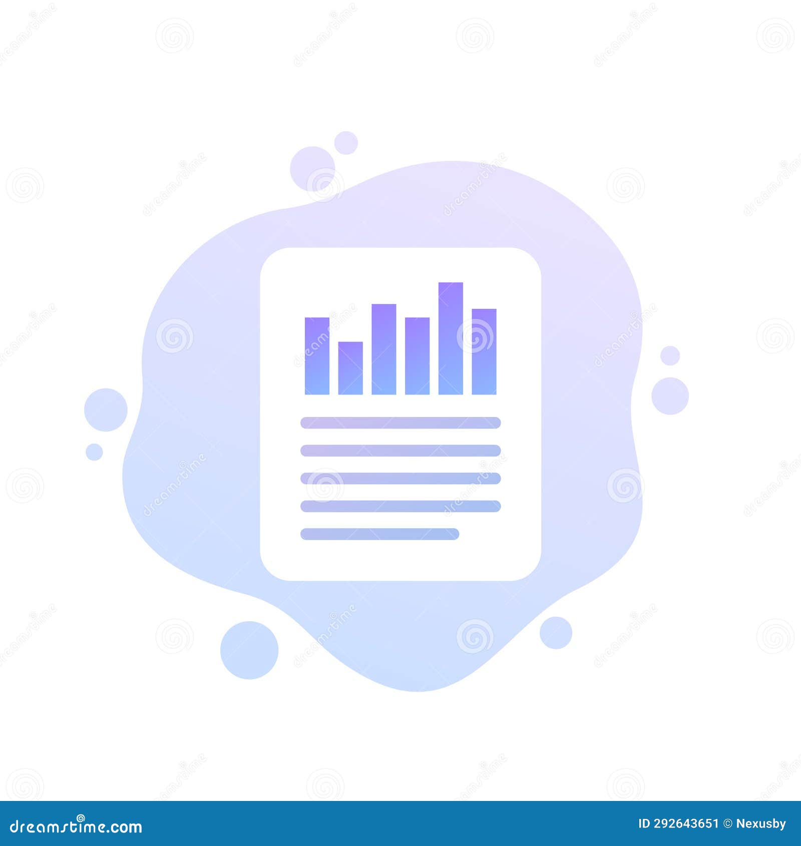Performance Report Icon, Vector Design Stock Illustration ...