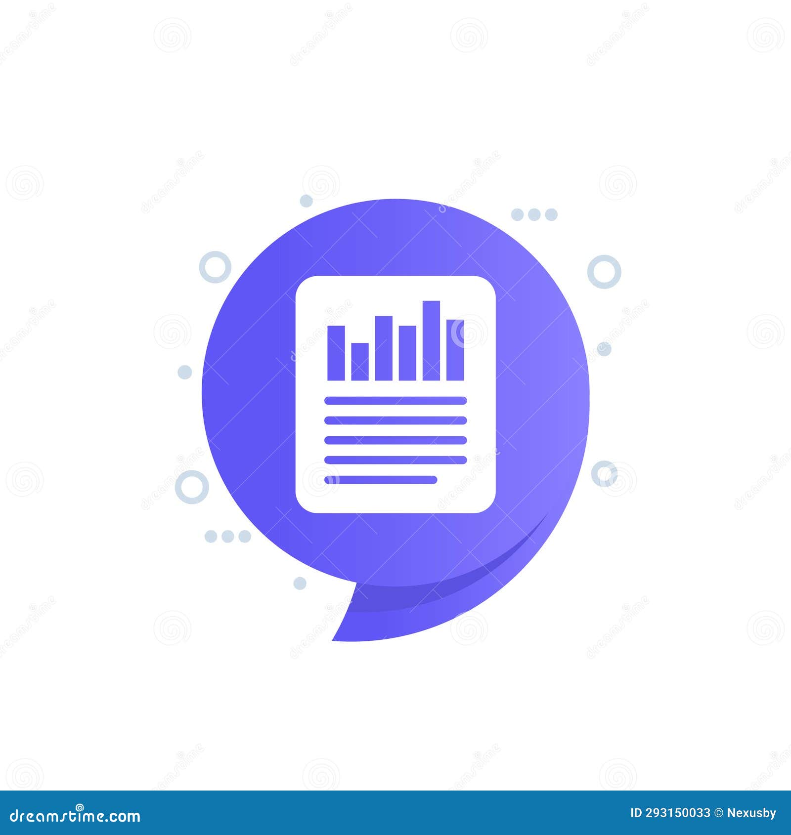 Performance Report Icon for Web Stock Vector - Illustration of plan ...