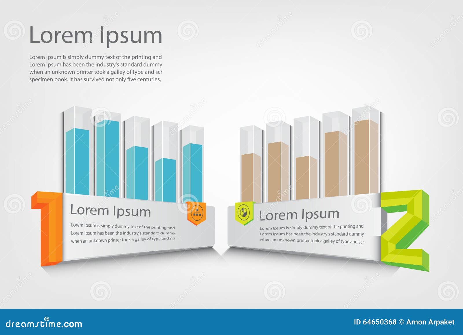 Performance Report Infographic Eps10 Stock Illustration - Illustration ...
