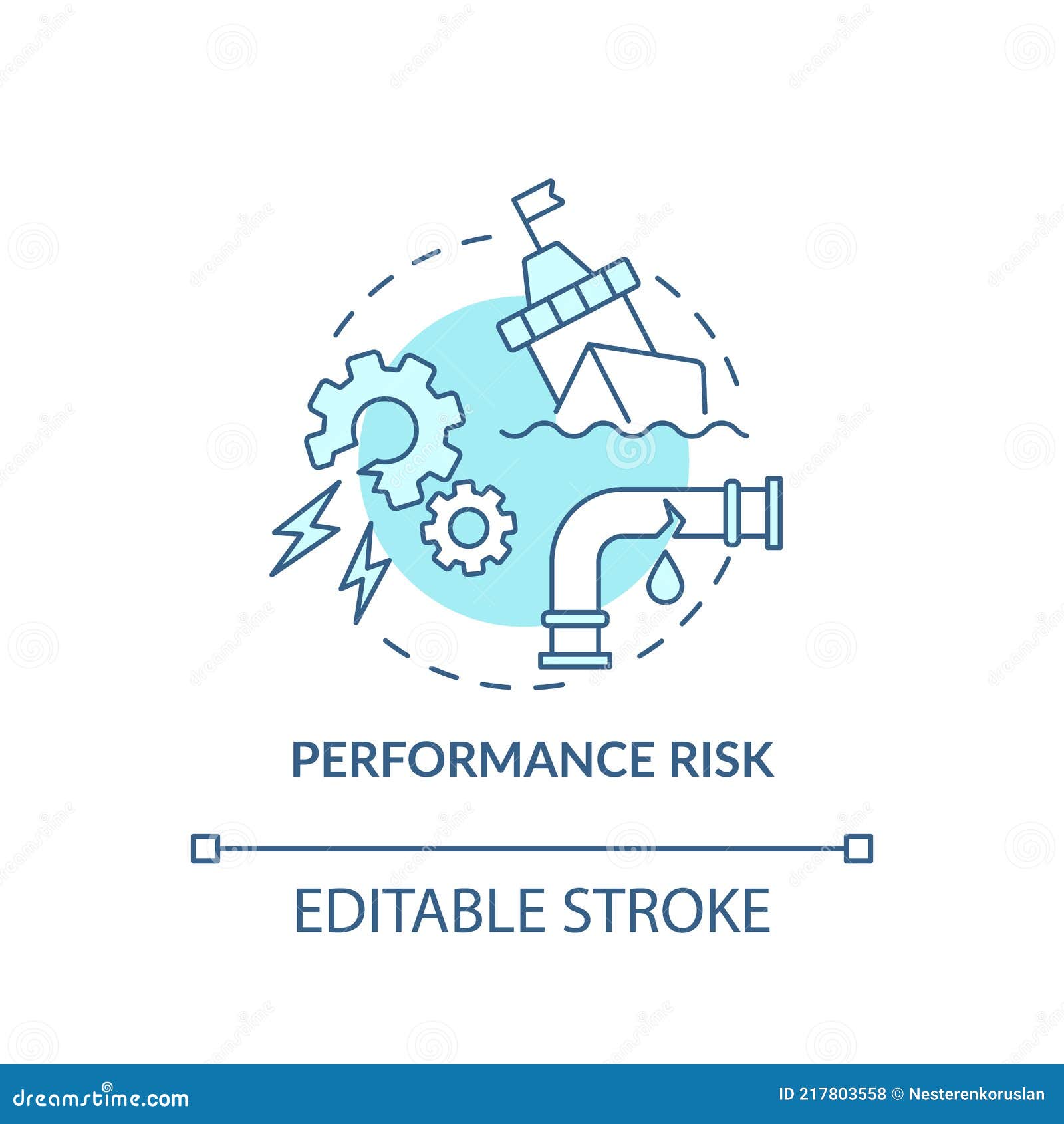 Performance Risk Concept Icon Stock Vector - Illustration of innovation ...
