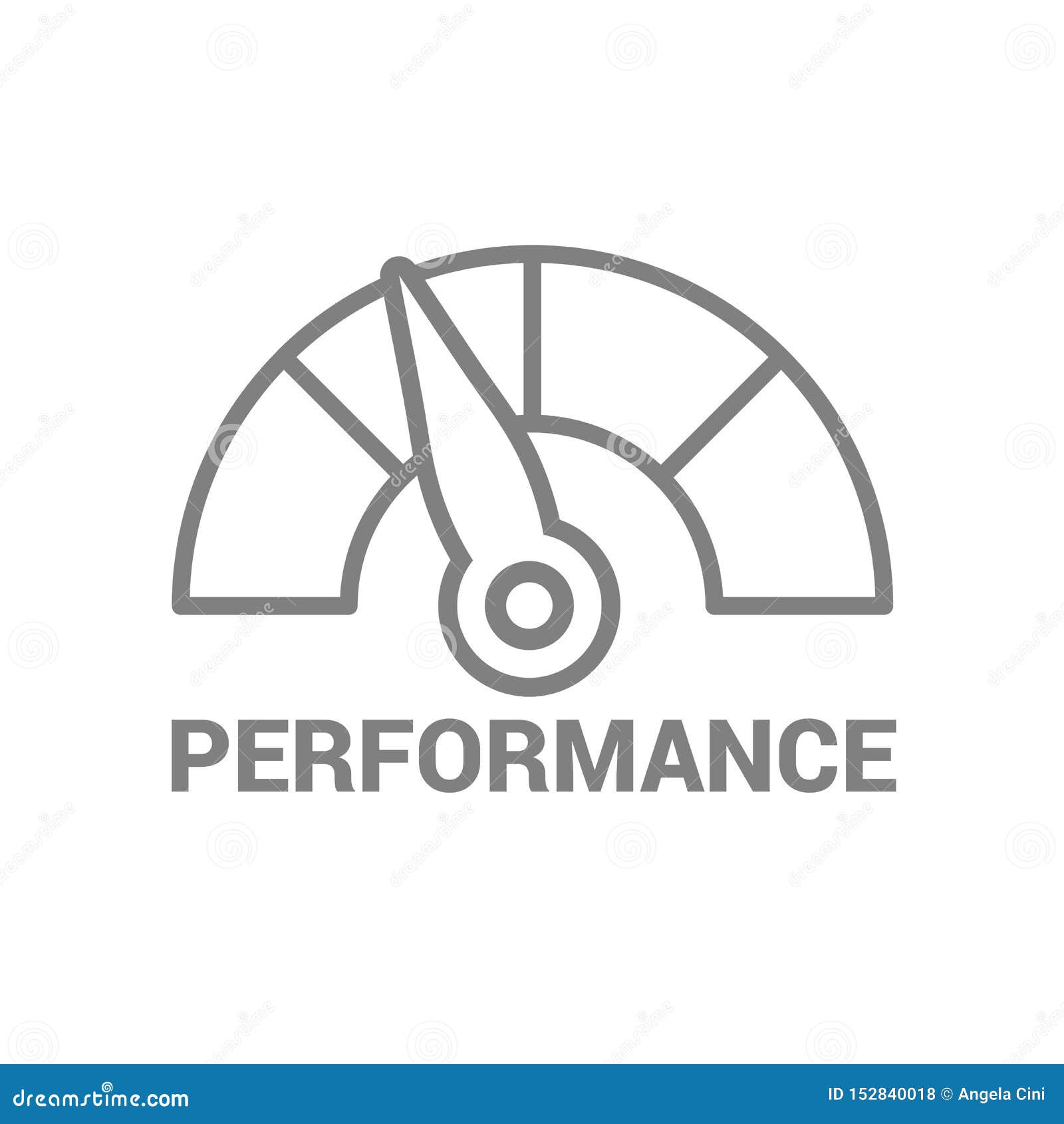 Performance Scale Measure Speedometer Icon Isolated Vector Stock Vector ...