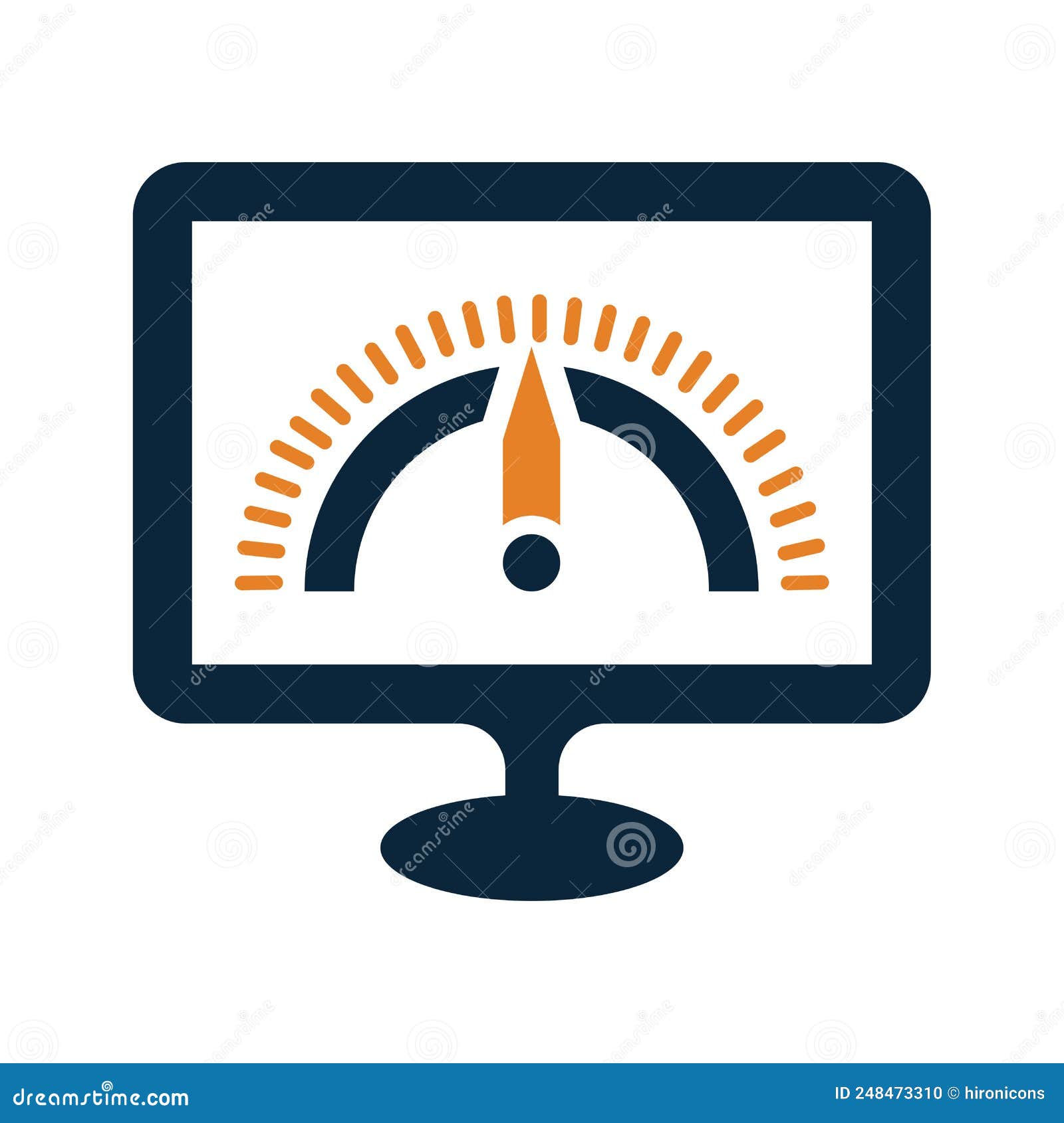 Performance, Speed, Velocity Icon. Simple Editable Vector Graphics ...