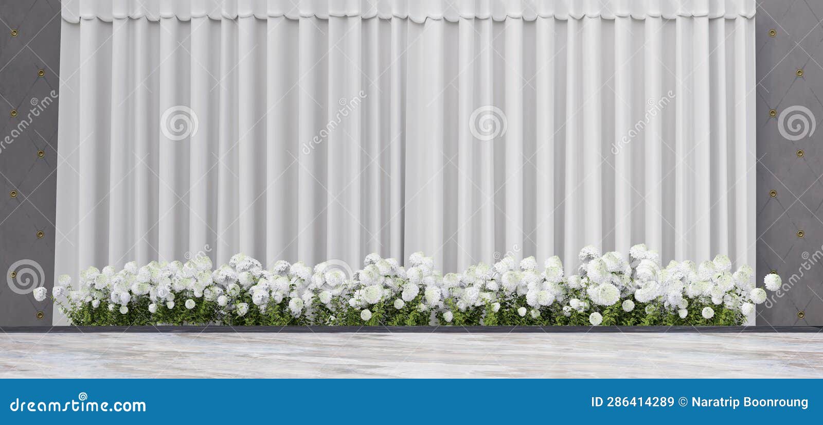 Performance Stage Backdrop Background Wedding Scene Decorated with ...