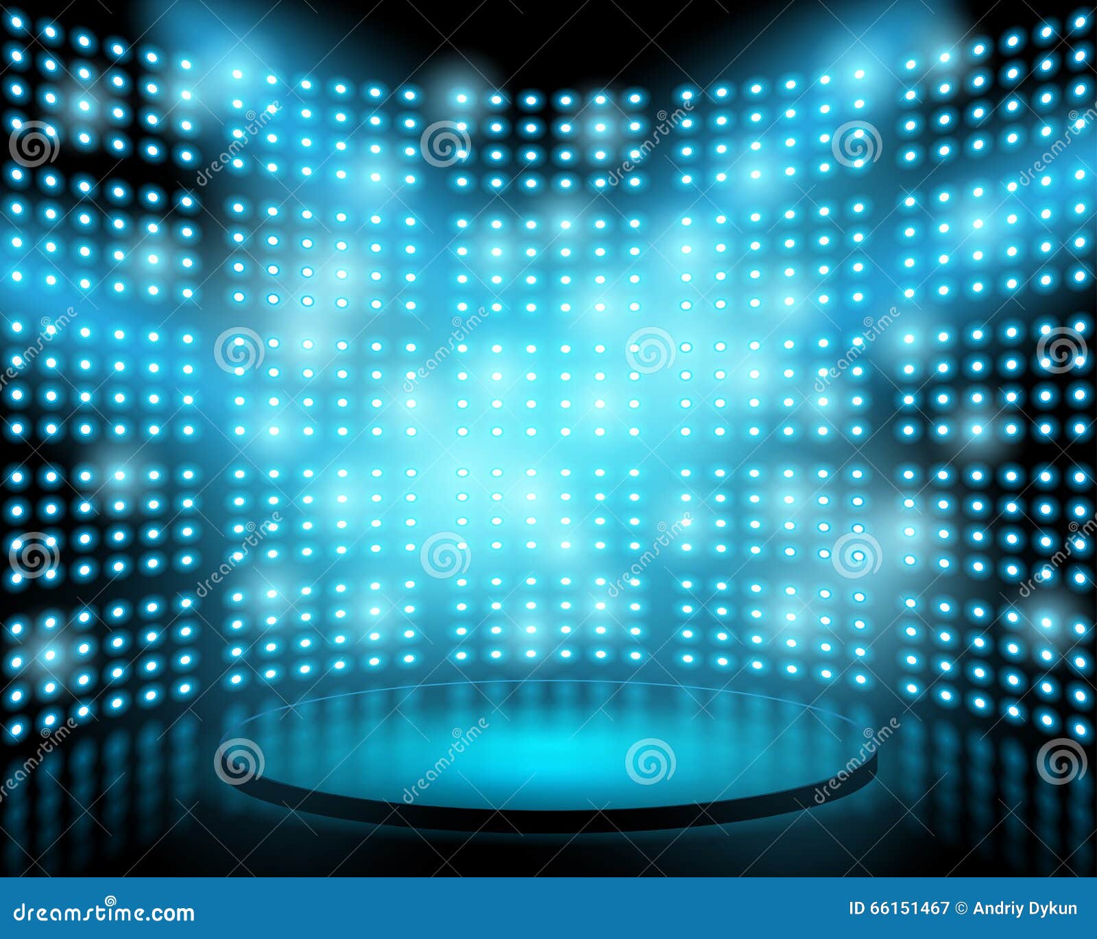 Performance Stage with Lightbulb Stock Vector - Illustration of arena ...