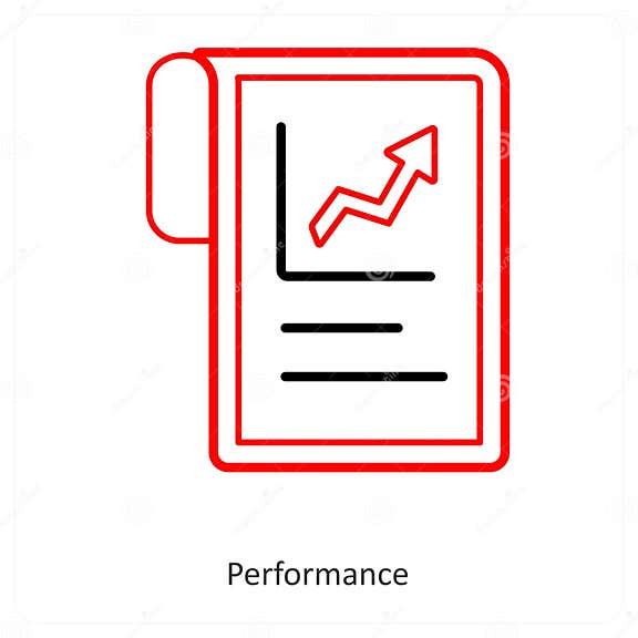 Performance and Statistics Icon Concept Stock Illustration ...