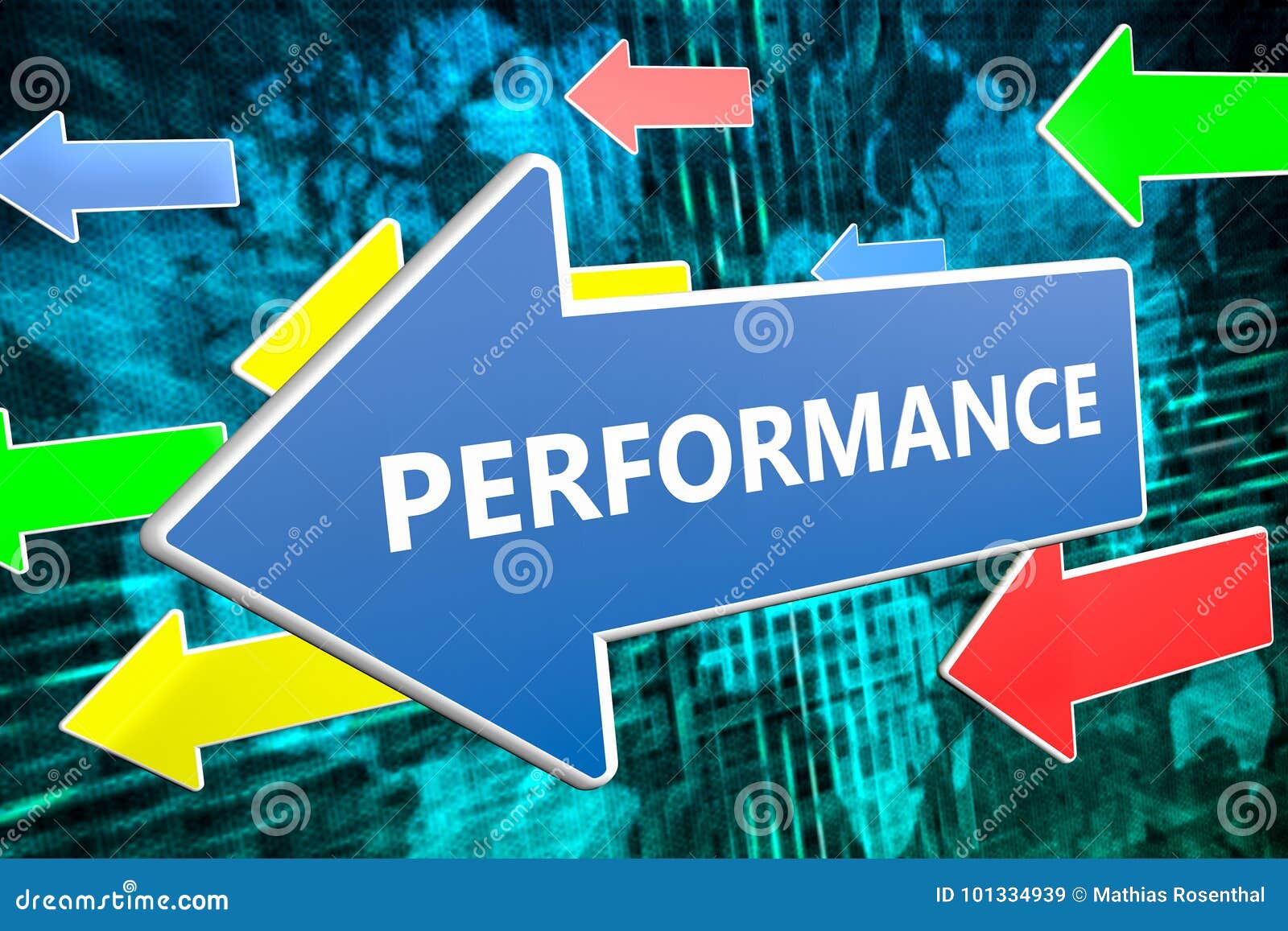 Performance text concept stock illustration. Illustration of management ...