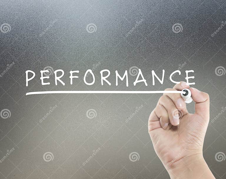 Performance text stock photo. Image of performance, strategy - 52722894