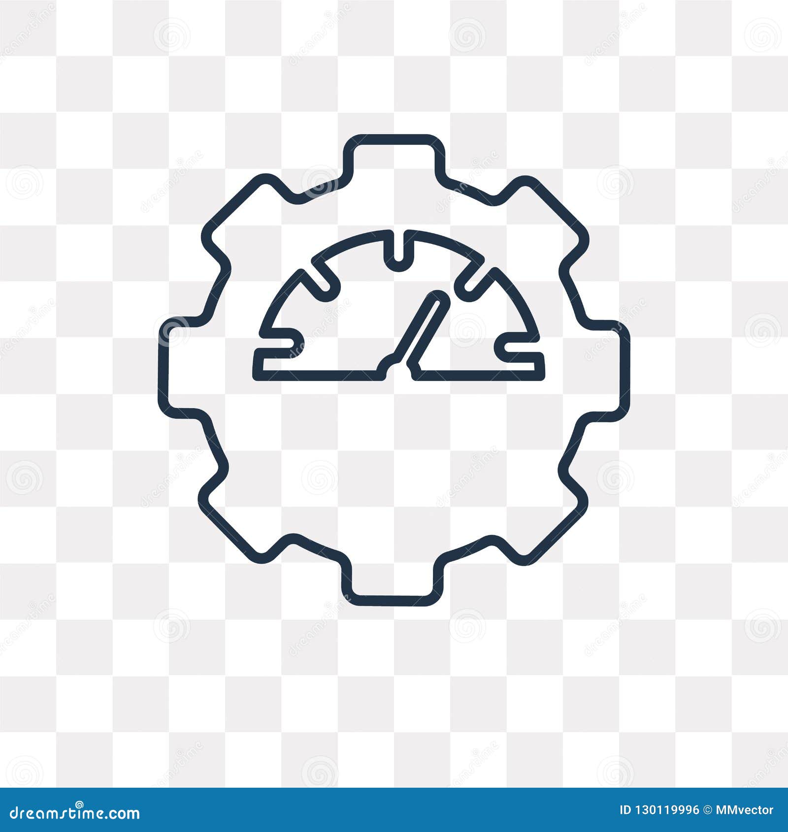 Performance Vector Icon Isolated on Transparent Background, Line Stock ...