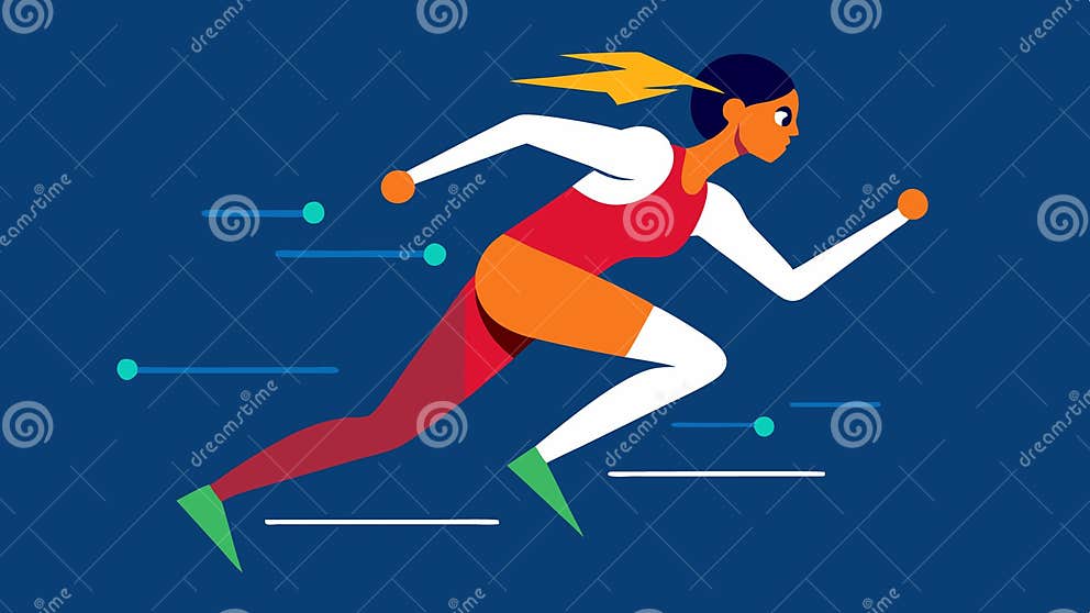 Performance Visualization an Athlete Performing a Sprint with Visual ...