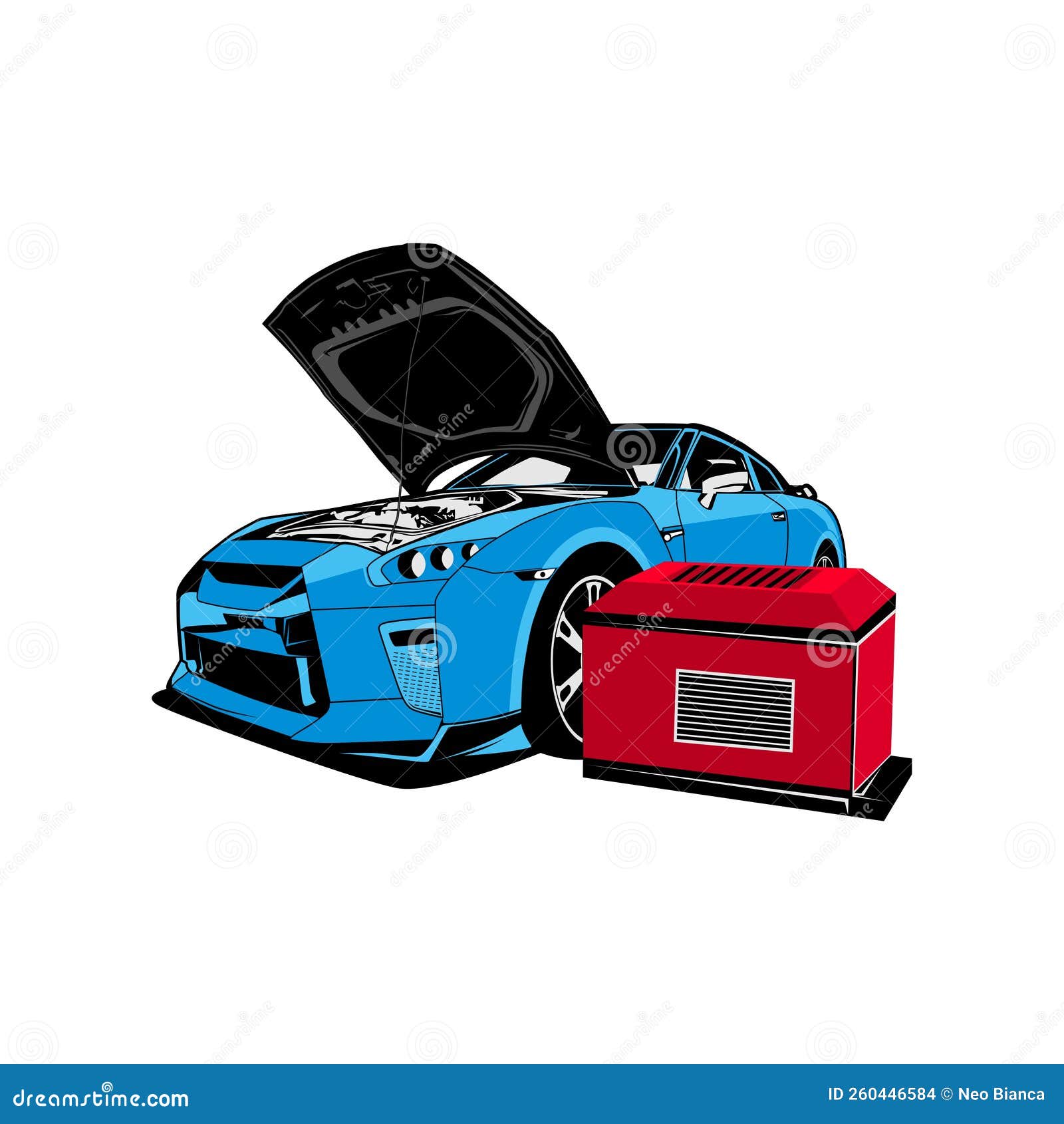 Performance Where Tunning is Passion Illustration Vector. Stock Vector ...