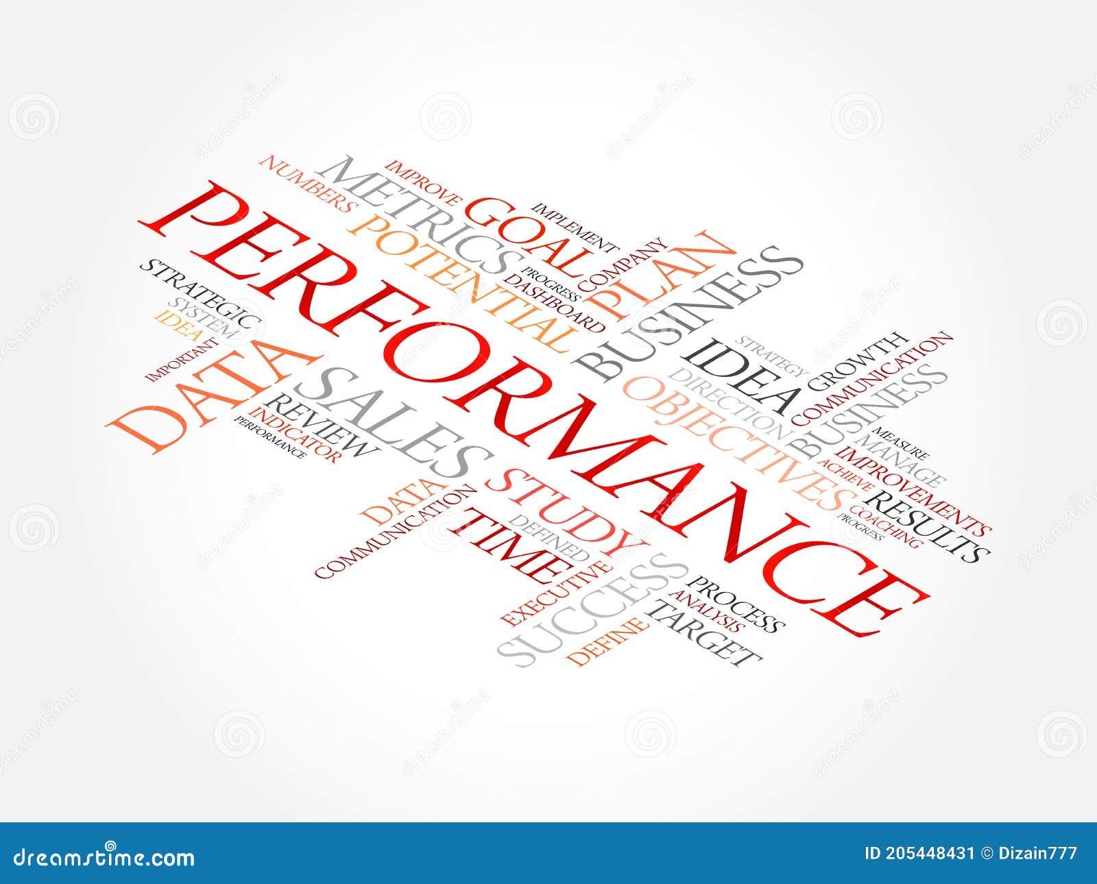 Performance word cloud stock illustration. Illustration of internet ...
