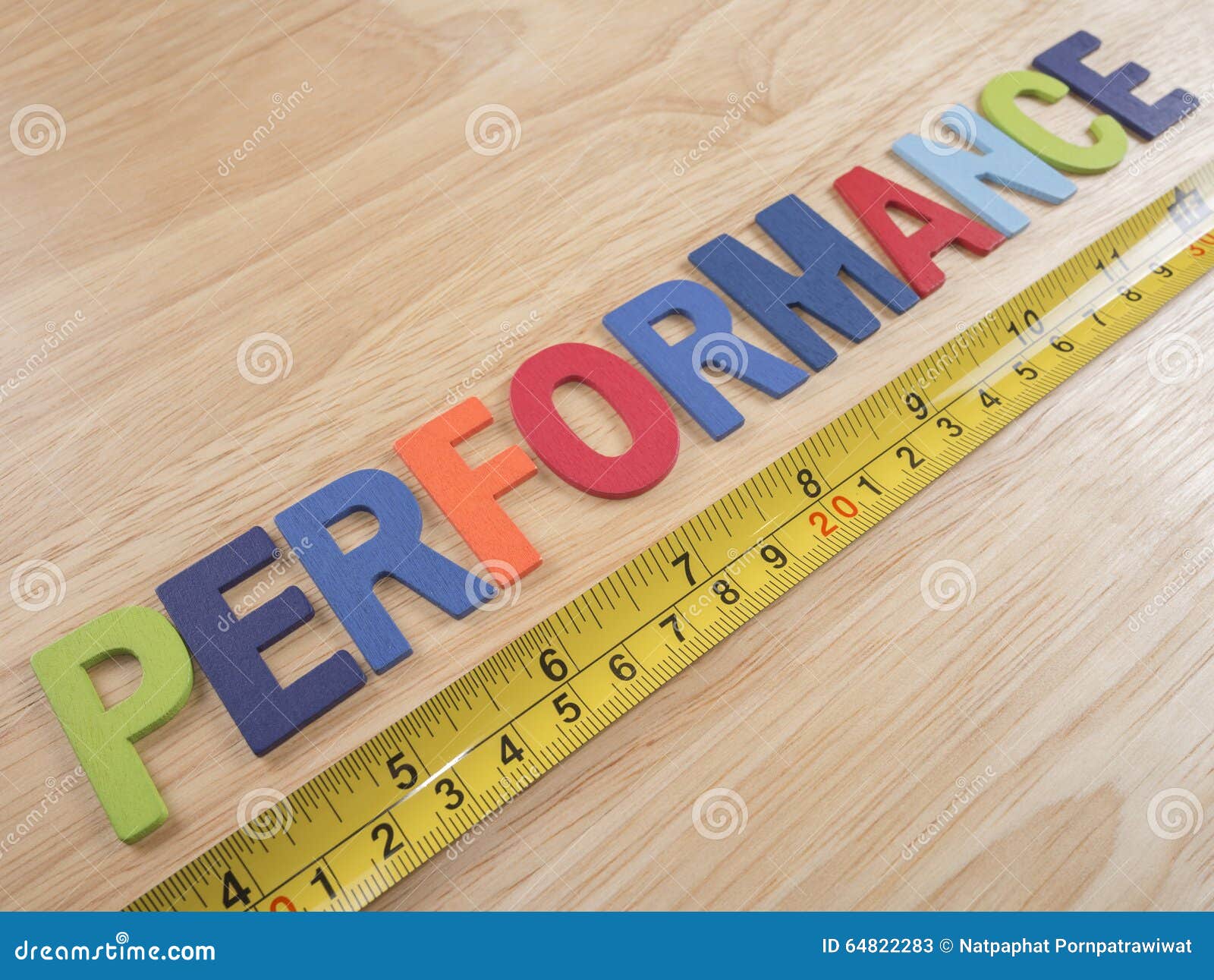 Performance word 7 stock image. Image of review, font - 64822283