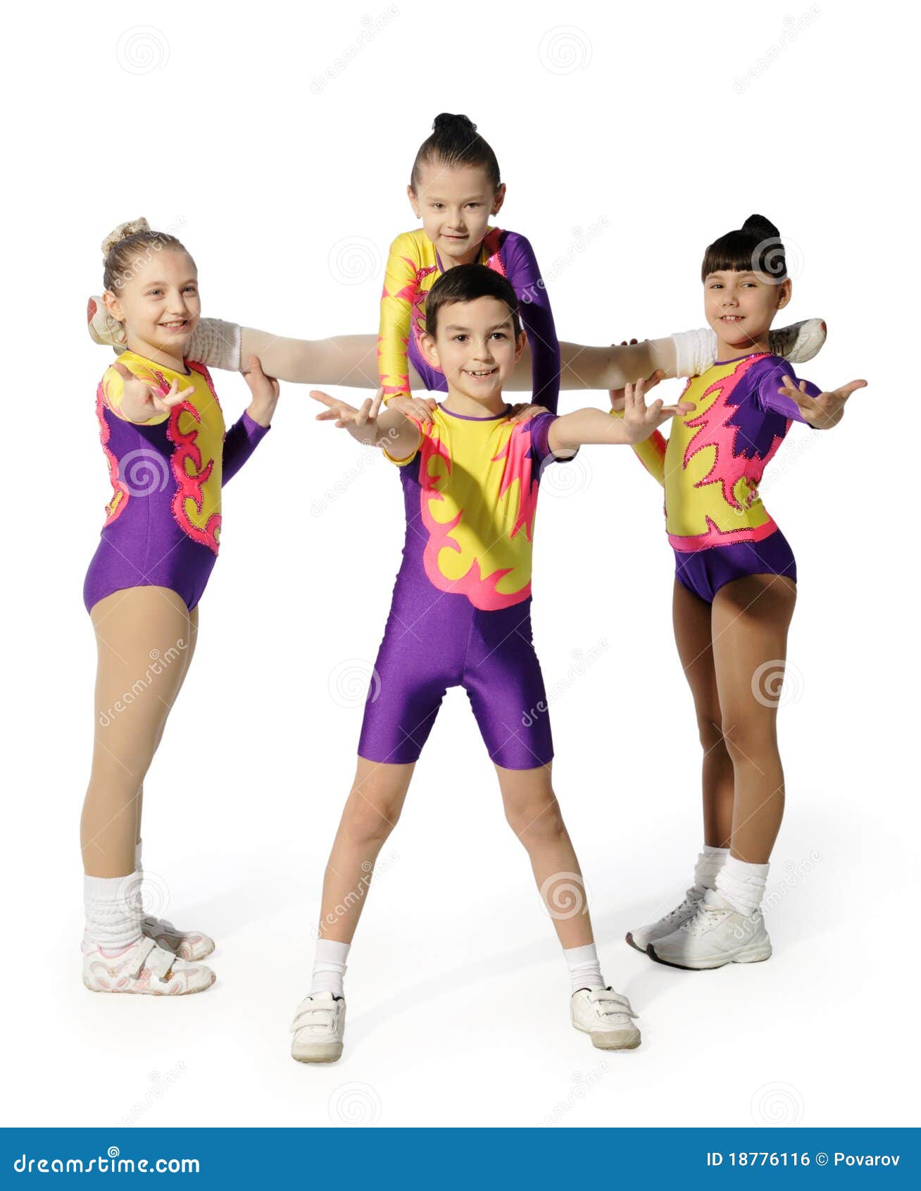 Performance by the Young Athlete Aerobics Stock Photo - Image of active ...
