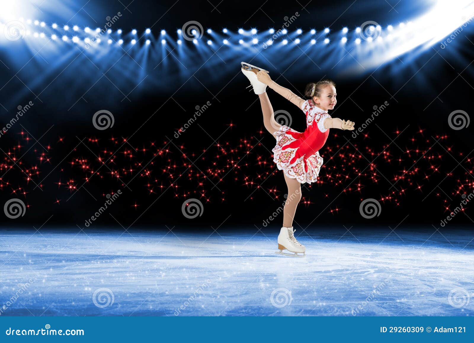 Performance of Young Skaters, Ice Show Stock Image - Image of indoor ...