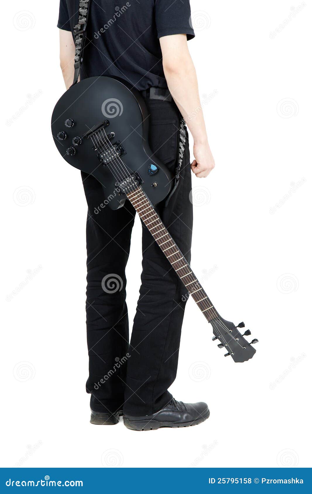 Performer with an Electric Guitar Stock Photo - Image of play, jazz ...